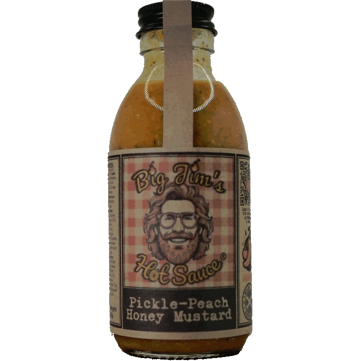 Big Jim's Pickle Peach Honey Mustard – everythingCHILLI